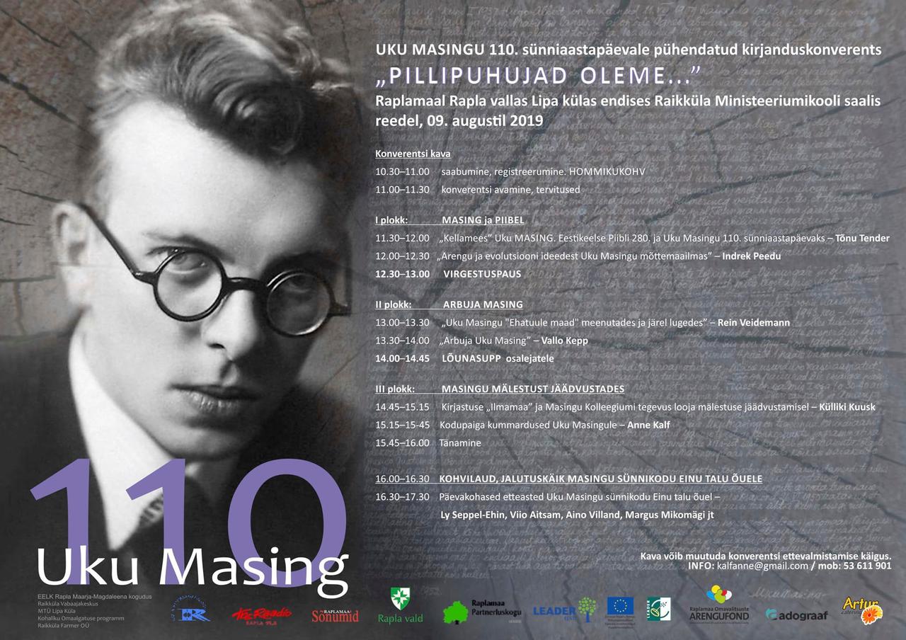 Eesti Piibliseltsi koduleht – Uku Masing ja Piibel